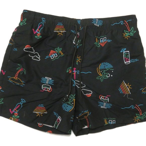 Jake Austin | Swim | Jake Austin Shorts Swim Trunks Black Cocktail ...